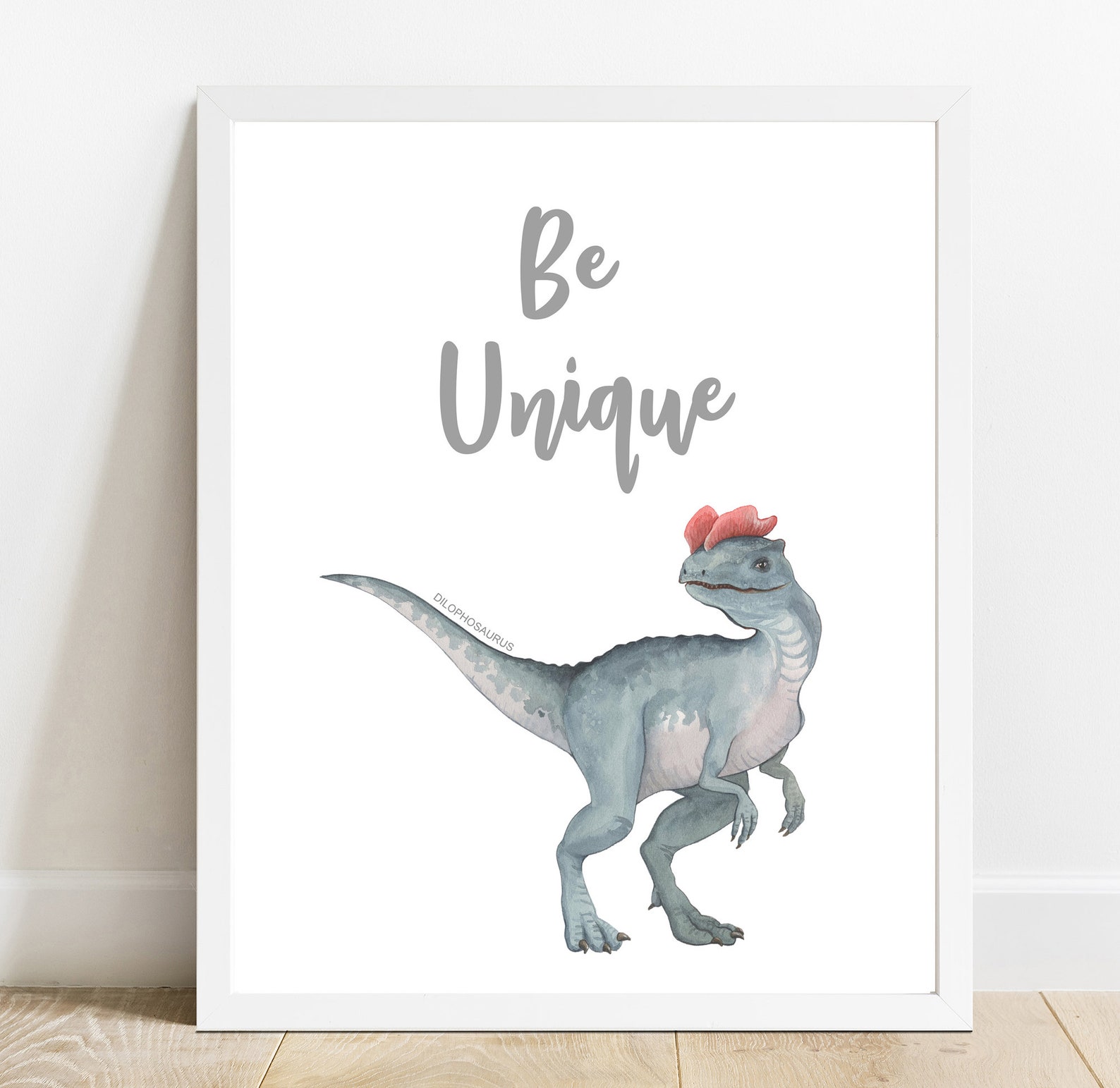 Set of 8 Dinosaur Watercolor Prints Dinosaur Poster Dinosaur - Etsy