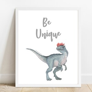 Set of 8 Dinosaur Watercolor Prints, Dinosaur Poster, Dinosaur ...