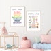 Educational Prints Set of 8, Colors, Alphabet, Numbers, Learning Home ...