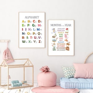 Months of the Year, Educational Posters, Learning Home School,preschool ...