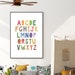 ABC Alphabet Poster Learning Home Schoolpreschool - Etsy