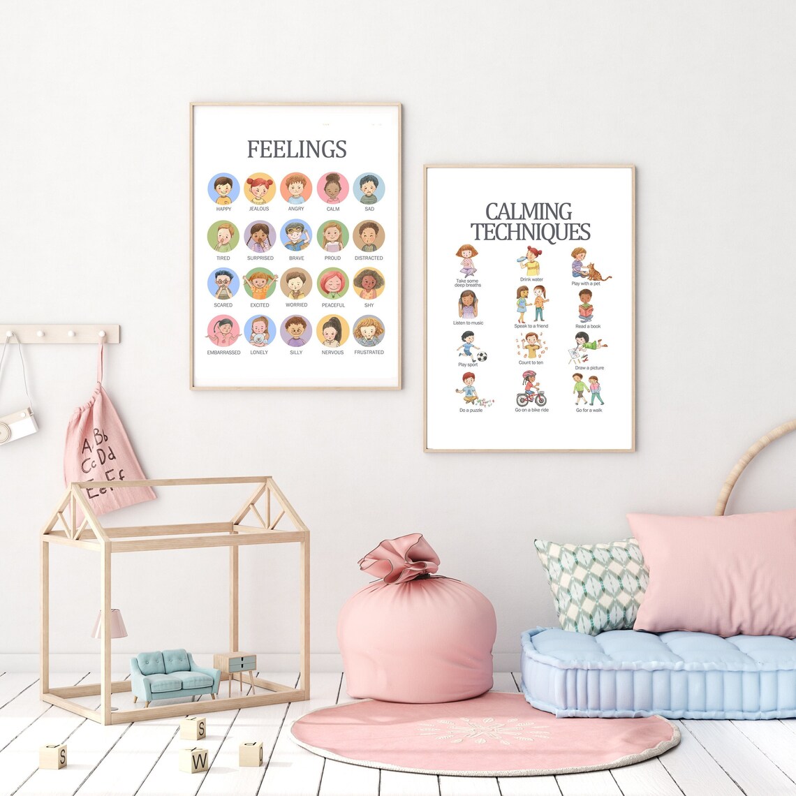 Set of 3 Calming Strategies Feelings Poster I Am Kind - Etsy