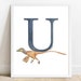 Set of 2 Dinosaur,alphabet Number Poster, Kids Children Learning ...