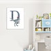 Letter D Dilophosaurus, Dinosaur Watercolor Prints, Nursery Wall Art ...