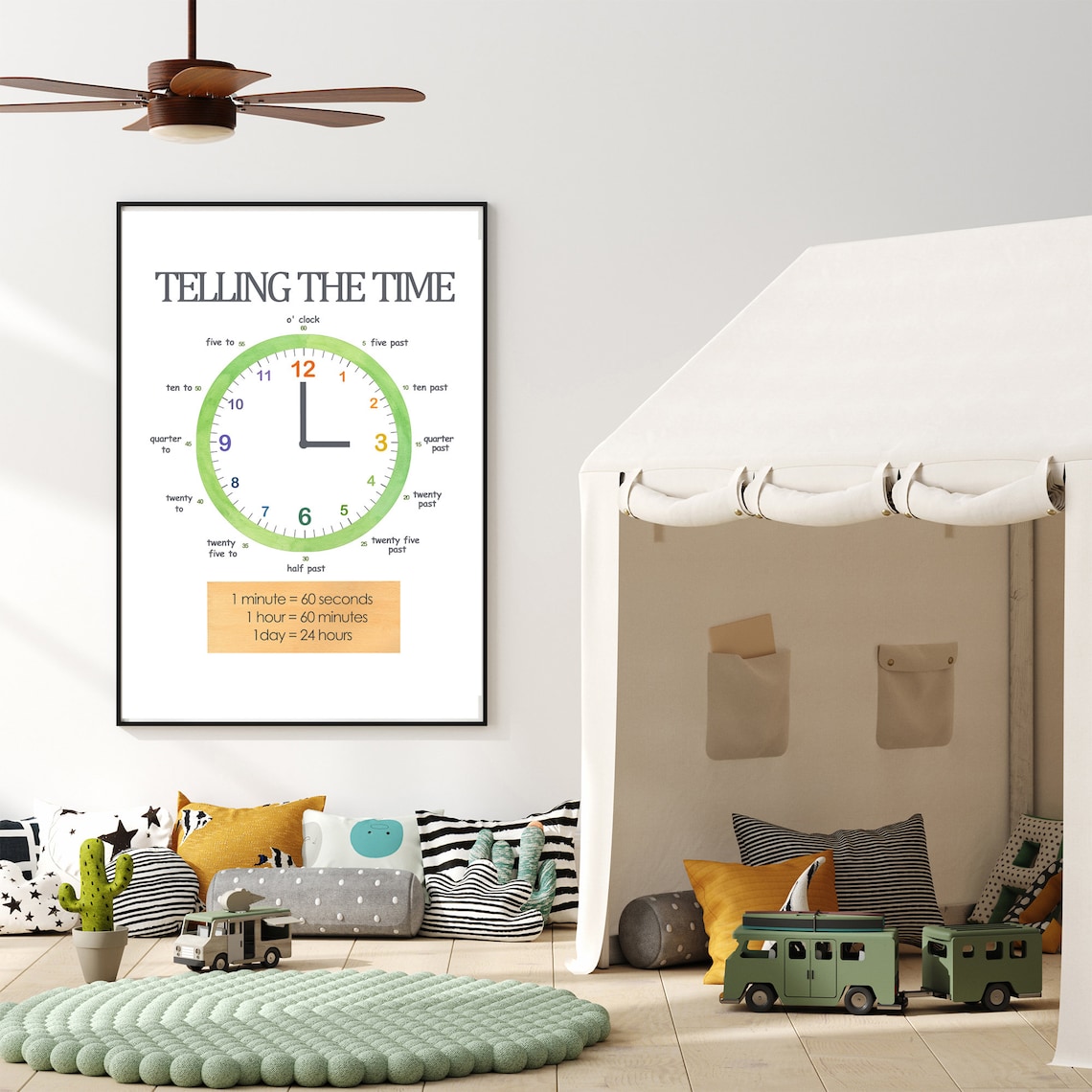 TELLING TIME Poster How to Tell the Time Printable | Etsy