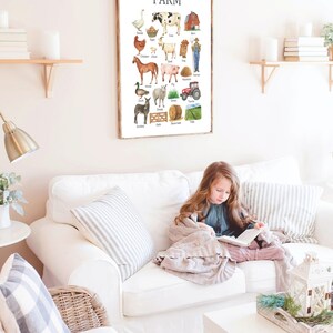 Educational Farm Printable Classroom, Farm Animals,learning Home School ...