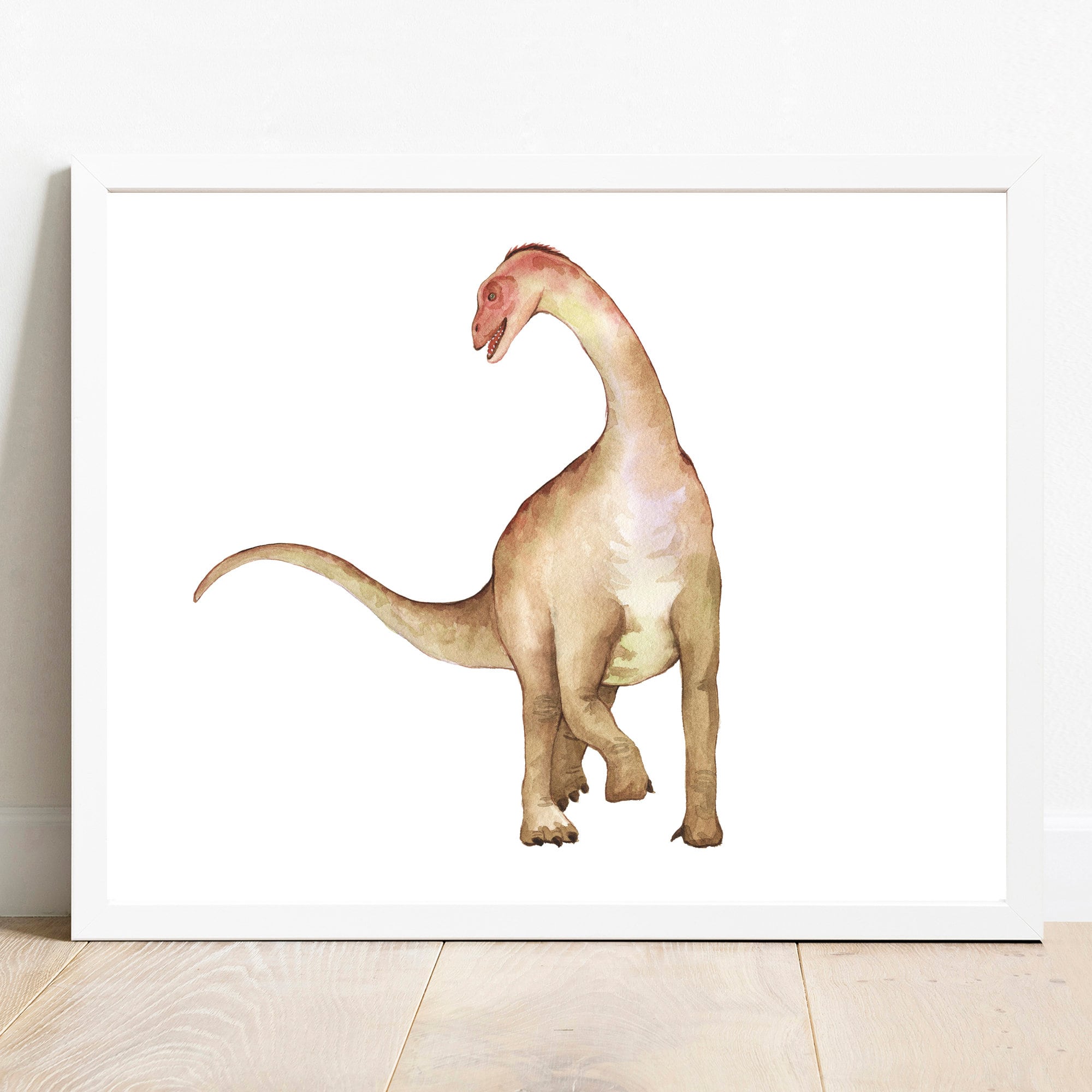 Dinosaur Jobaria Watercolor Prints Nursery Wall Art Dinosaur - Etsy