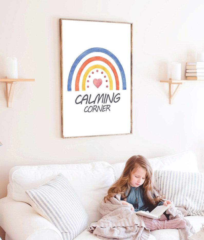 Calming Corner Poster Mindfulness Poster Calm Down Corner | Etsy