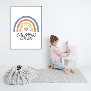 Calming Corner Poster, Mindfulness Poster, Calm Down Corner, Preschool ...