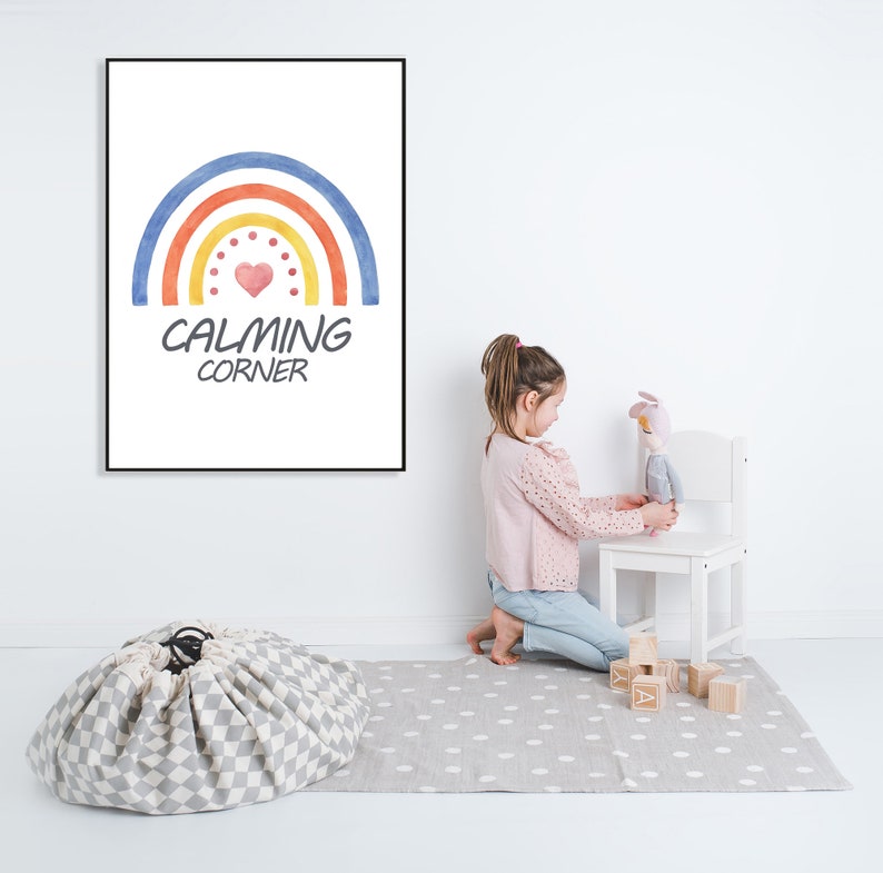 Calming Corner Poster Mindfulness Poster Calm Down Corner | Etsy
