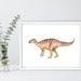 Dinosaur Iguanodon Watercolor Prints, Nursery Wall Art, Dinosaur ...
