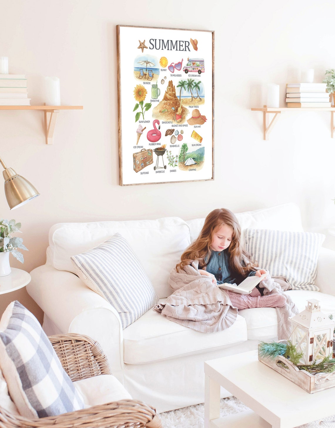 Summer Printable Wall Art Summer poster Kids Children | Etsy