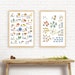 Camping Alphabet and Number Poster Set Baby Shower Gift - Etsy