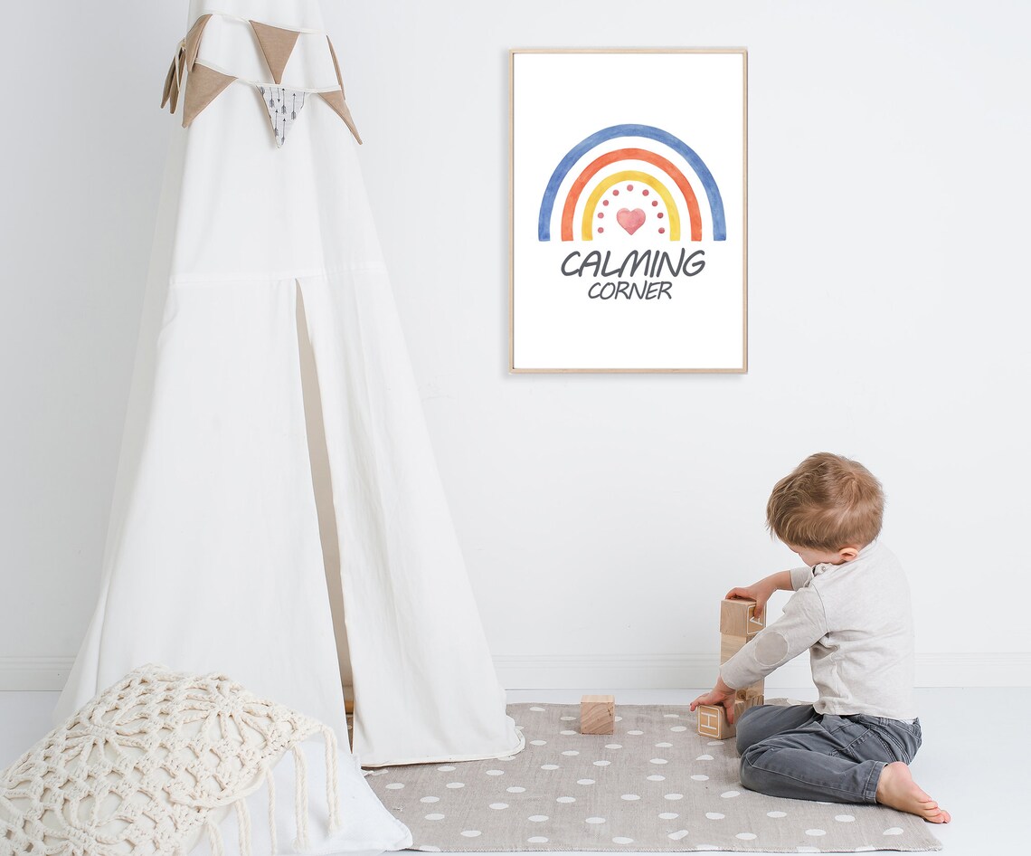 Calming Corner Poster Mindfulness Poster Calm Down Corner | Etsy