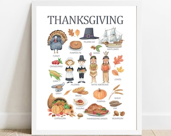 Autumn Poster Fall Downloadable Prints Montessori Printable Wall Art ...