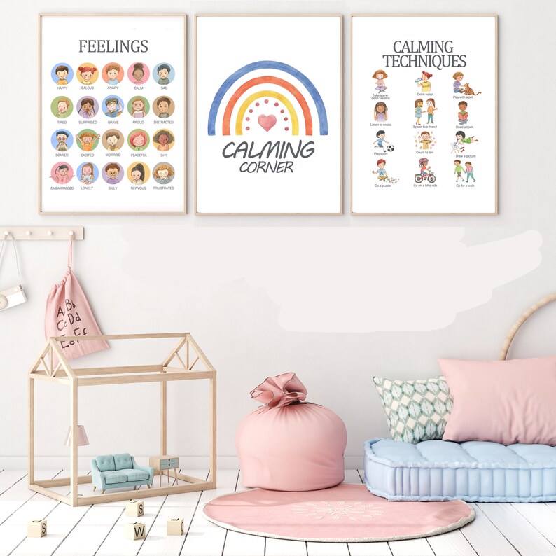 Calming Corner Poster Mindfulness Poster Calm Down Corner | Etsy