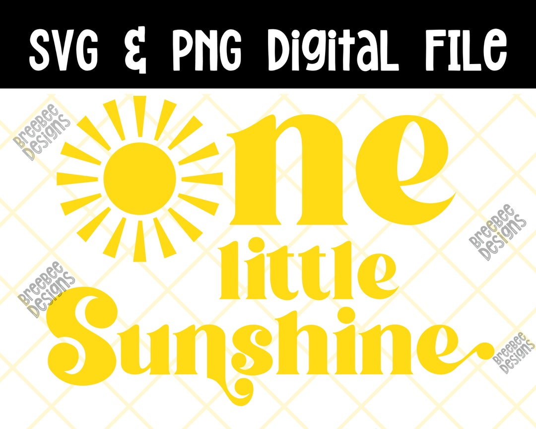 One Little Sunshine SVG First Birthday SVG Birthday SVG - Etsy
