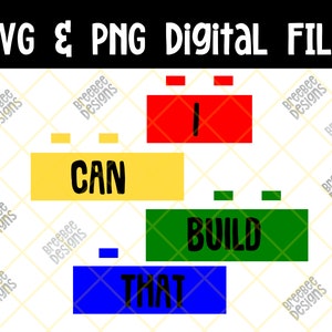 I Can Build That Building Blocks SVG | Kid Shirt SVG | Blocks Svg ...