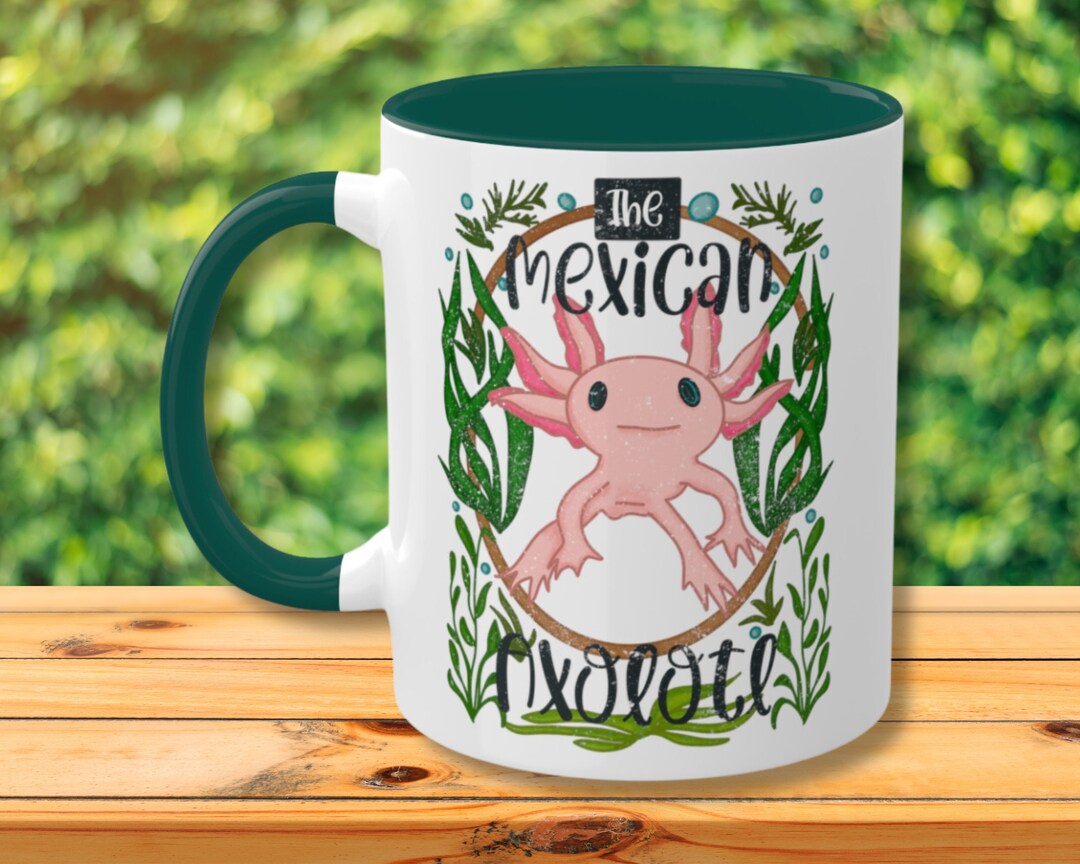 Mexican Axolotl Ceramic Accent Mug | Exotic Endangered Animal Mug ...