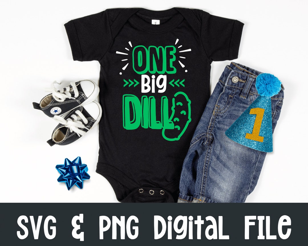 One Big Dill Pickle SVG First Birthday Pickle Theme PNG Pickle Digital ...