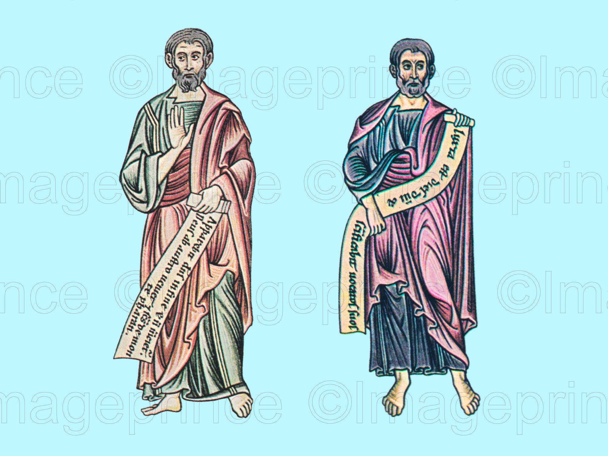 Religious Clipart With Bible Figures, Priests, Holy Men, Religious ...
