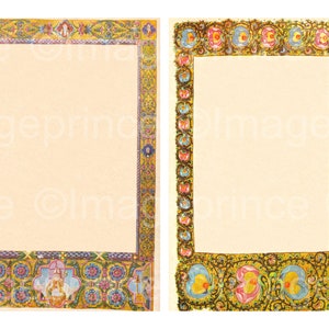 Medieval Journal Pages, Digital Paper, Set of 6 for Junk Journal, Card ...