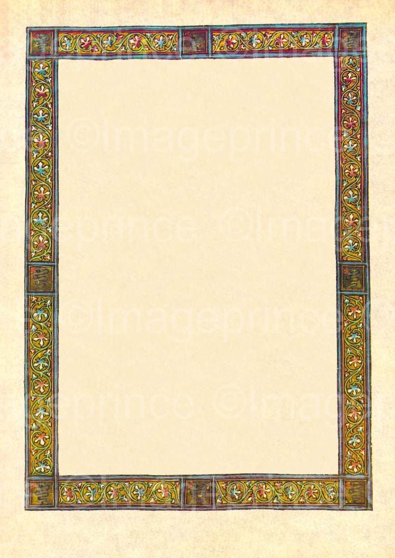 Medieval Journal Pages Digital Paper Set of 6 for Junk | Etsy