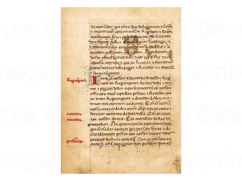 Medieval Script Pages, Set of 5, Digital Paper With Handwriting on ...