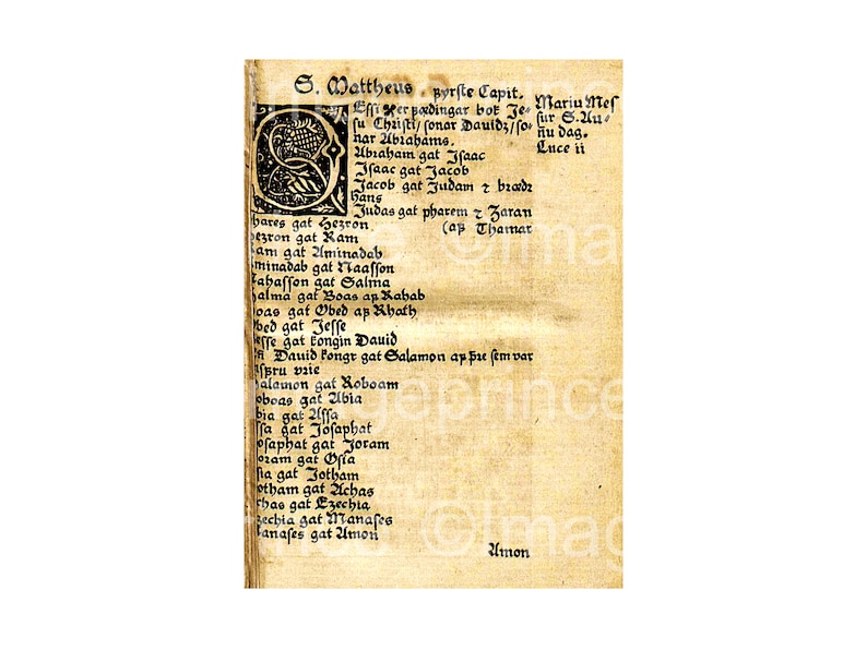 Medieval Journal Pages, 16th Century Icelandic Text, Renaissance Set of ...