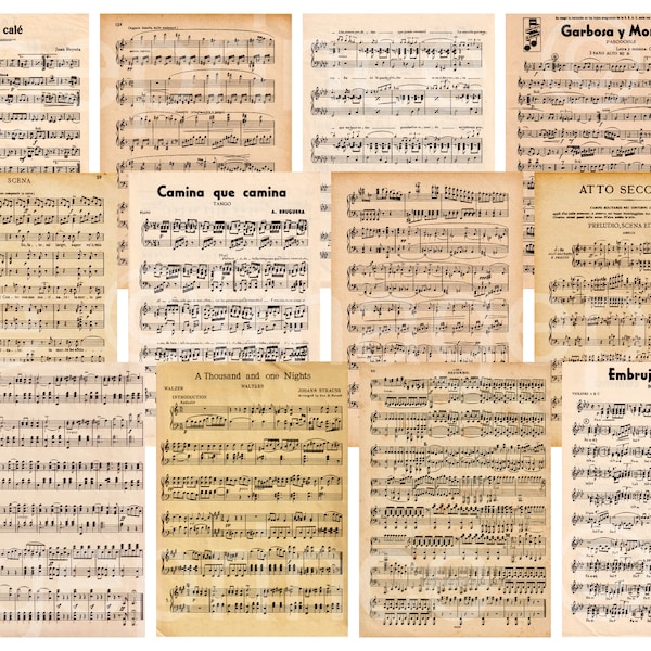 Sheet Music Paper - Etsy