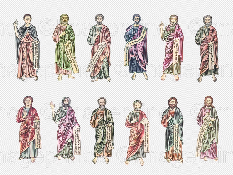 Religious Clipart With Bible Figures, Priests, Holy Men, Religious ...