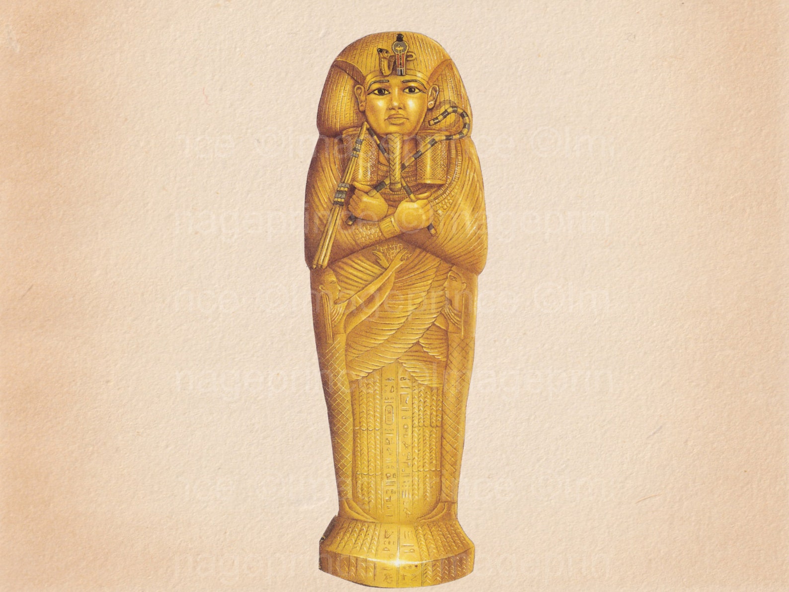 Ancient Egypt Digital Collage Kit - Vintage Illustrations of Pyramids ...