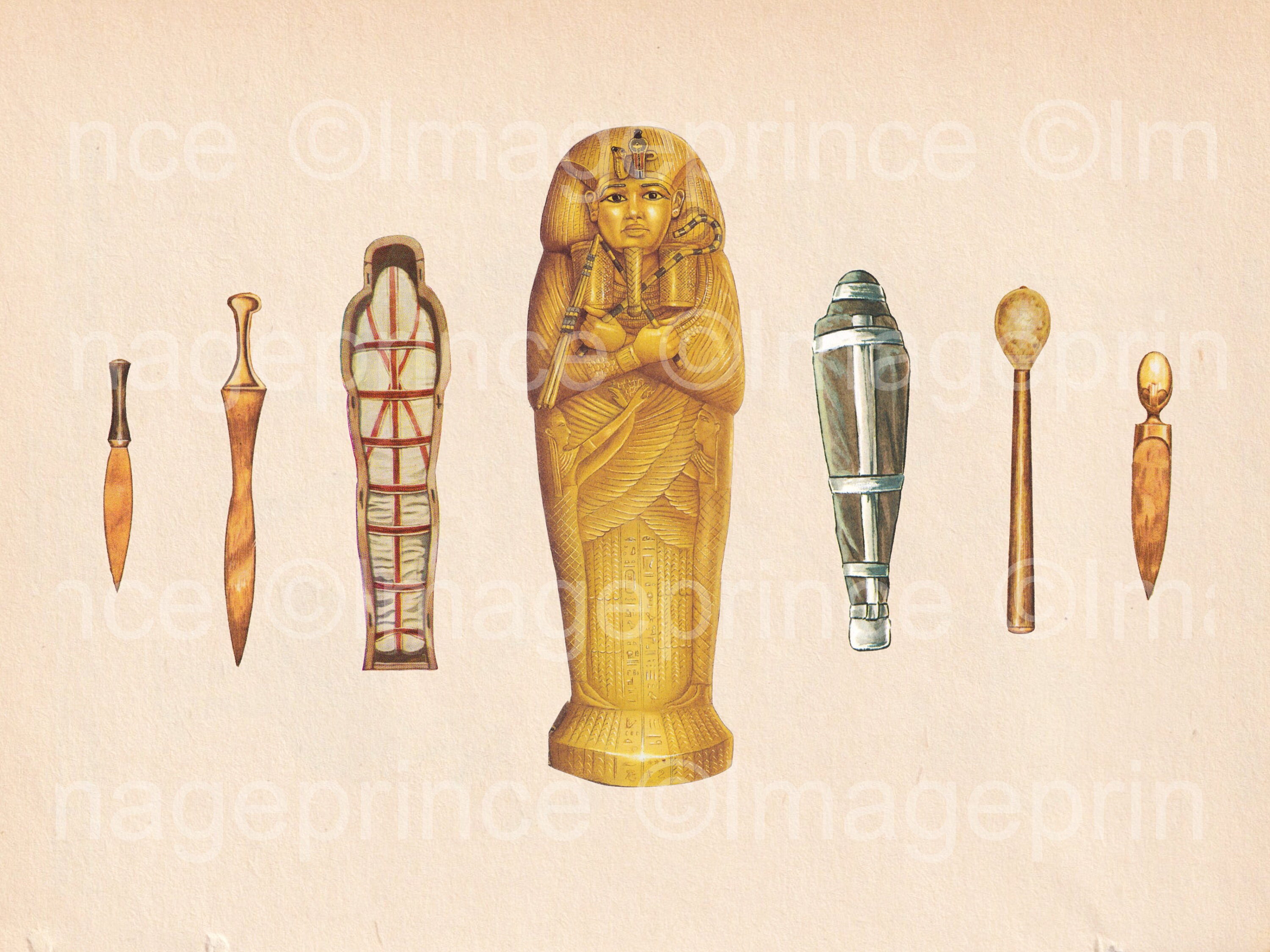 Ancient Egypt Clipart With Pyramids, Mummies, Gods, Hieroglyphs Etc 39 ...