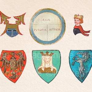 Medieval Clipart - Maidens, Knights, Borders, an Angel, Musicians, Etc ...