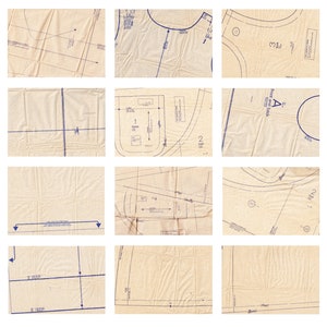 Digital Sewing Paper - Instant Download, Vintage Dressmakers Paper for ...