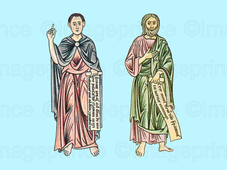Religious Clipart With Bible Figures, Priests, Holy Men, Religious ...