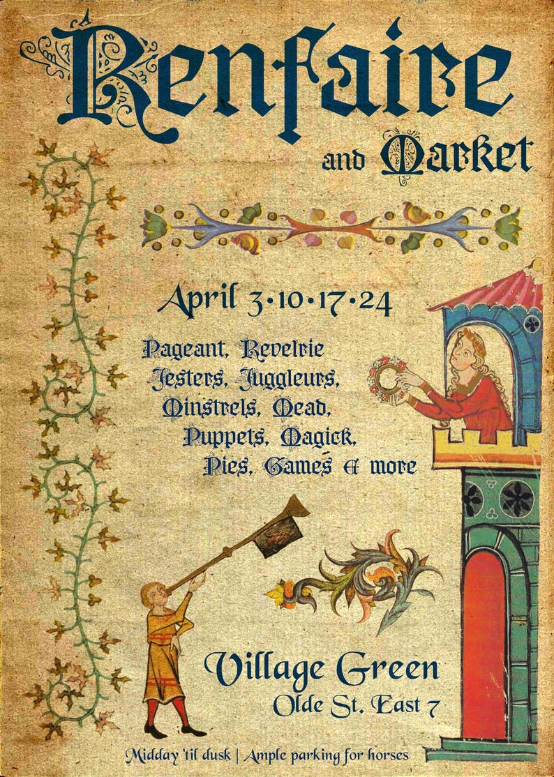 Medieval Clipart Borders & Trims, Page Ornaments, 21 PNG Files ...