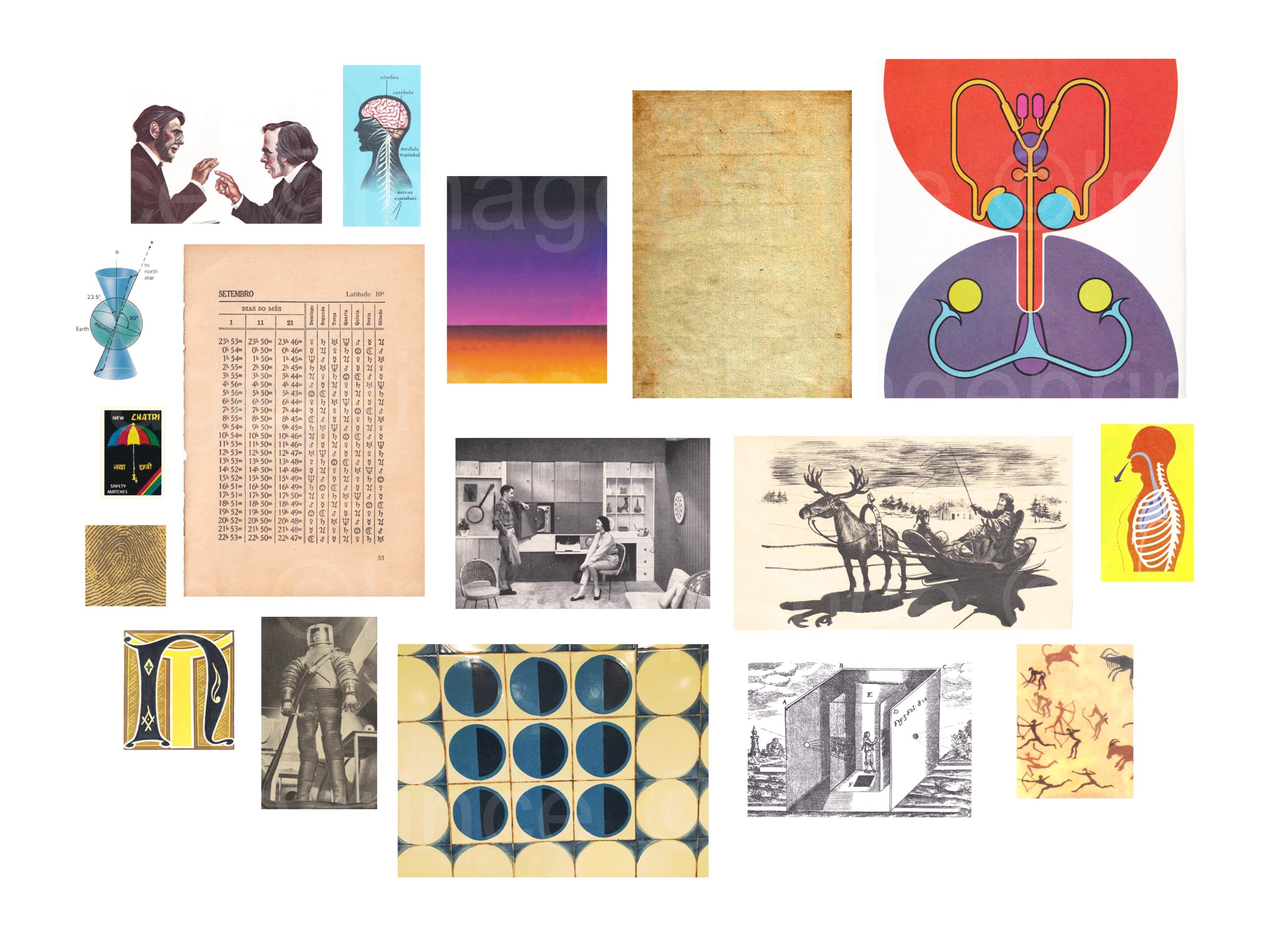 Digital Collage Kit - 99 Images, Vintage Illustrations, JPG and PNG ...