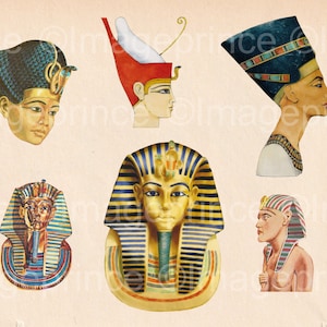 Ancient Egypt Clipart With Pyramids, Mummies, Gods, Hieroglyphs Etc; 39 ...