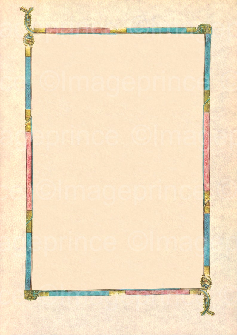 Medieval Journal Pages Digital Paper Set of 6 for Junk | Etsy