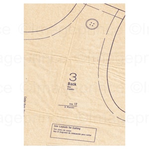 Digital Sewing Paper - Instant Download, Vintage Dressmakers Paper for ...