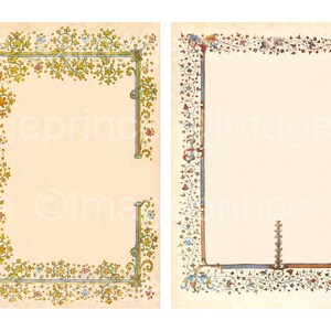 Medieval Journal Pages, Digital Paper, Set of 6 for Junk Journal, Card ...