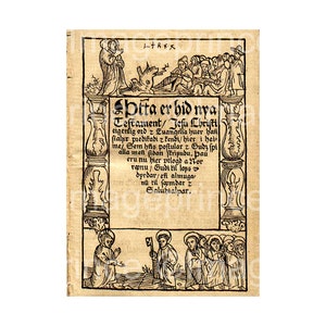 Medieval Journal Pages, 16th Century Icelandic Text, Renaissance Set of ...