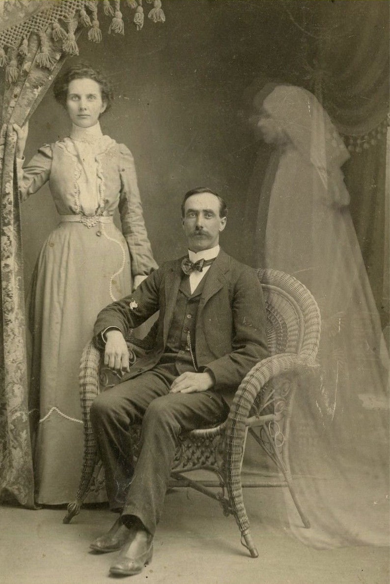 Antique Victorian Spirit Photography Paranormal Photo Old | Etsy