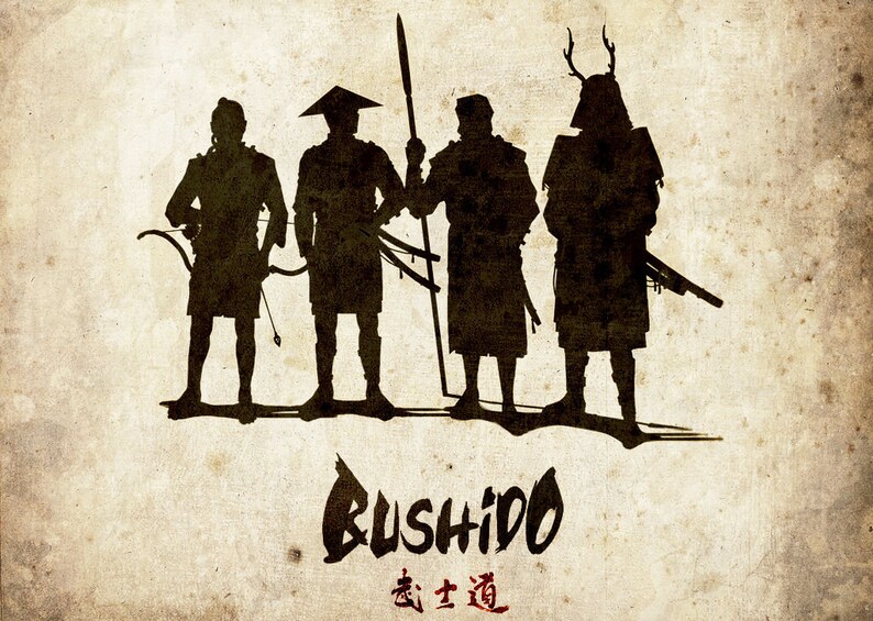 Japanese Bushido Warriors Picture Asian Oriental Japanese | Etsy