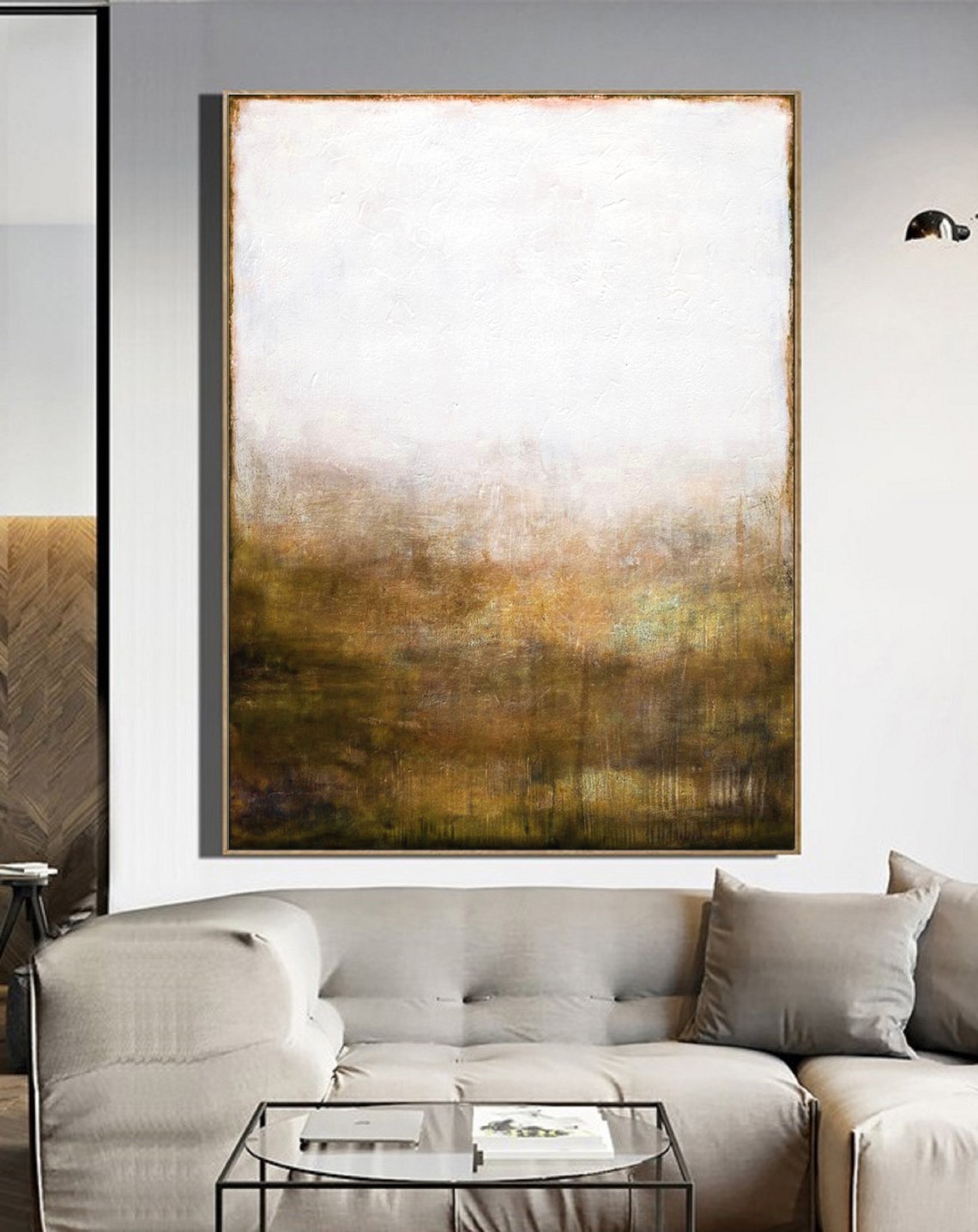 Brown Beige Abstract Art Beige Brown Painting Original - Etsy