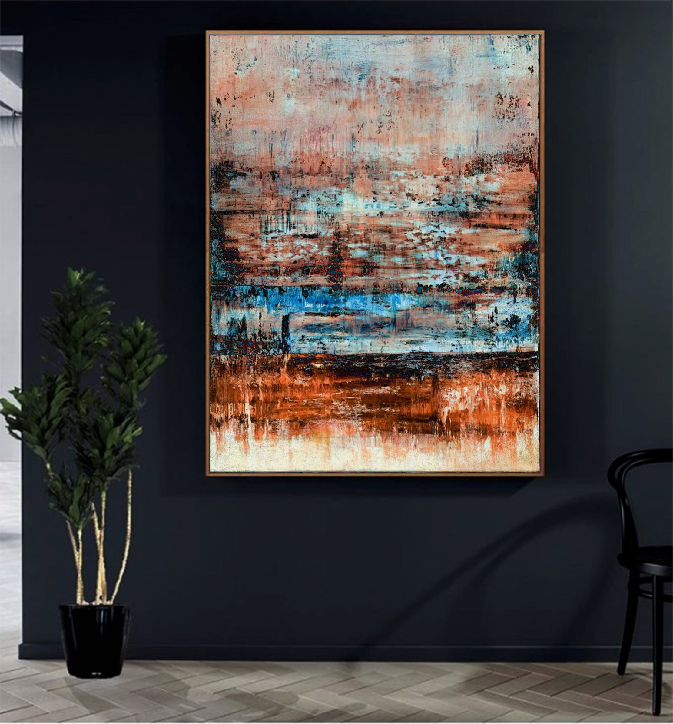 Abstract Art Print, Industrial Abstraction, Richter Art Paint ...