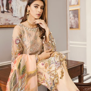 Shalwar Kameez Embroidered Hand Work Original Dress, Pakistani and ...