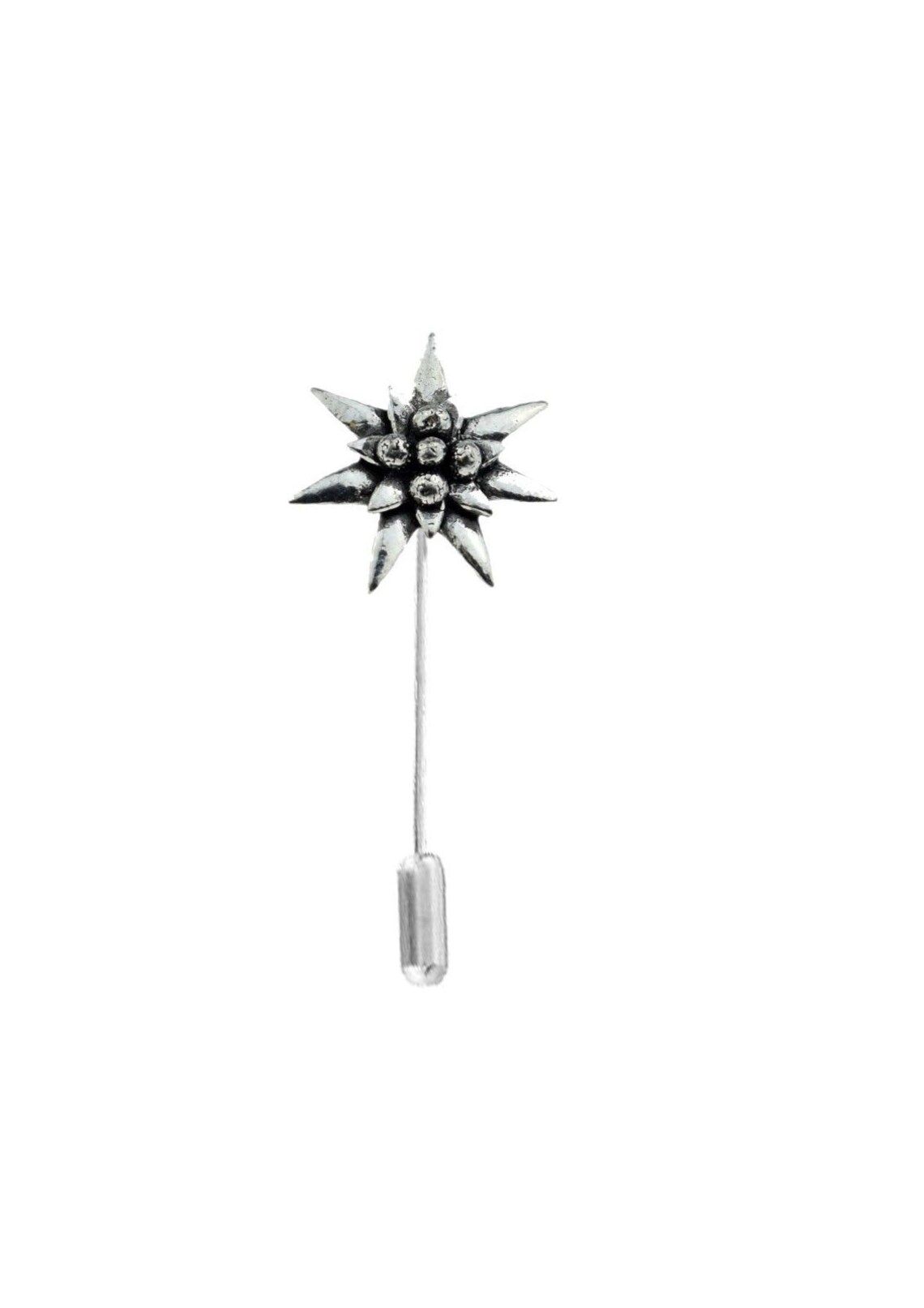 Large Edelweiss Made From Fine English Pewter Cuff Link or Tie Slide or ...