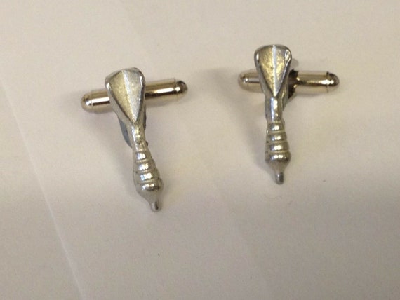 Single Dart Made From Fine English Pewter Cuff Link or Tie - Etsy